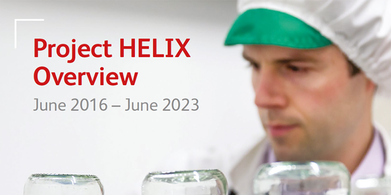 Project HELIX Overview June 2016 – June 2023 - Food Innovation Wales